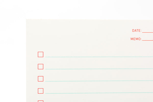 Checklist Notepad – Shorthand