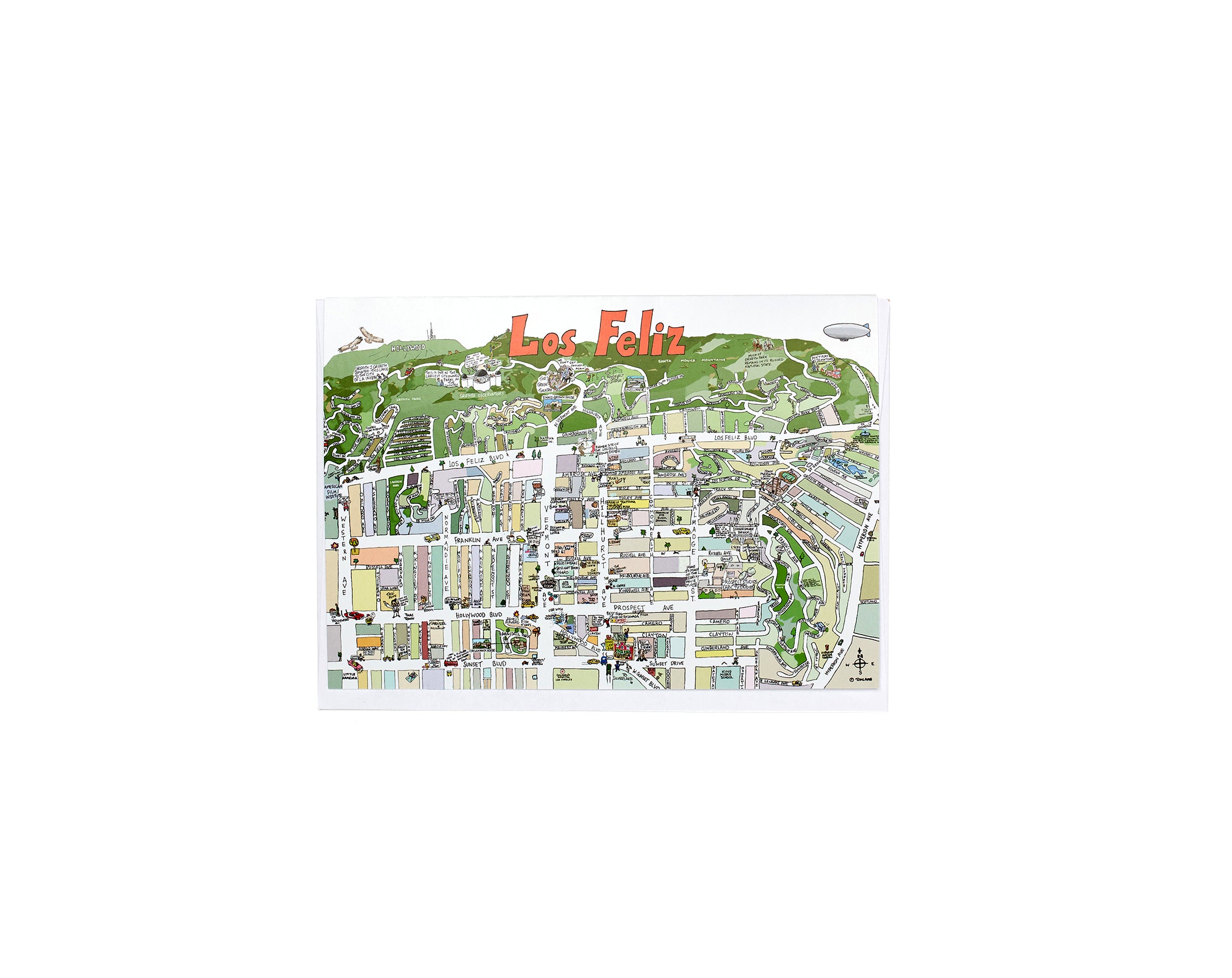Los Feliz Map Card – Shorthand